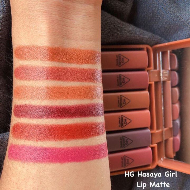 HG hasaya ลิปมินิ สีนู้ด 1ตลับ 6แท่ง กึ่งแมท กึ่งมัน สีสวยมาก | Lazada ...