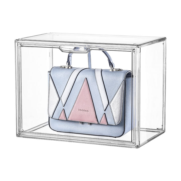ACRYLIC LUXARY BAG CASE & DISPLAY BOX SIDE DROP MAGNETIC FULLY ...