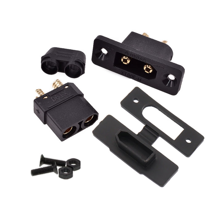 XT90E-M + XT90H-F แบตเตอรี่ชุดเชื่อมต่อ XT90E ชายเสียบขั้วต่อชุบทอง DIY ...