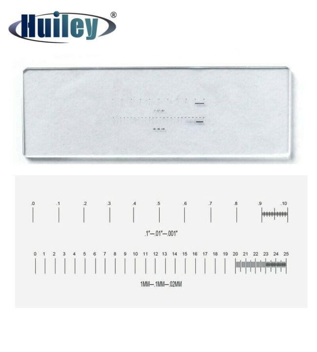 Micrometer Calibration Slide Microscope Stage Reticle Ruler 1Div.=1mm 0.1mm 0.02 | Lazada