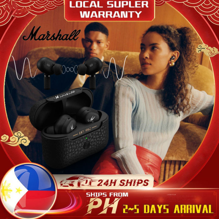 Marshall Motif ANC wireless bluetooth earphones noise-cancelling earbud ...