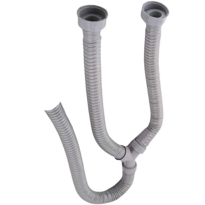 3.5Ft Washing Machine Pvc Y Shaped Drain Discharge Hose Washer Pipe ...