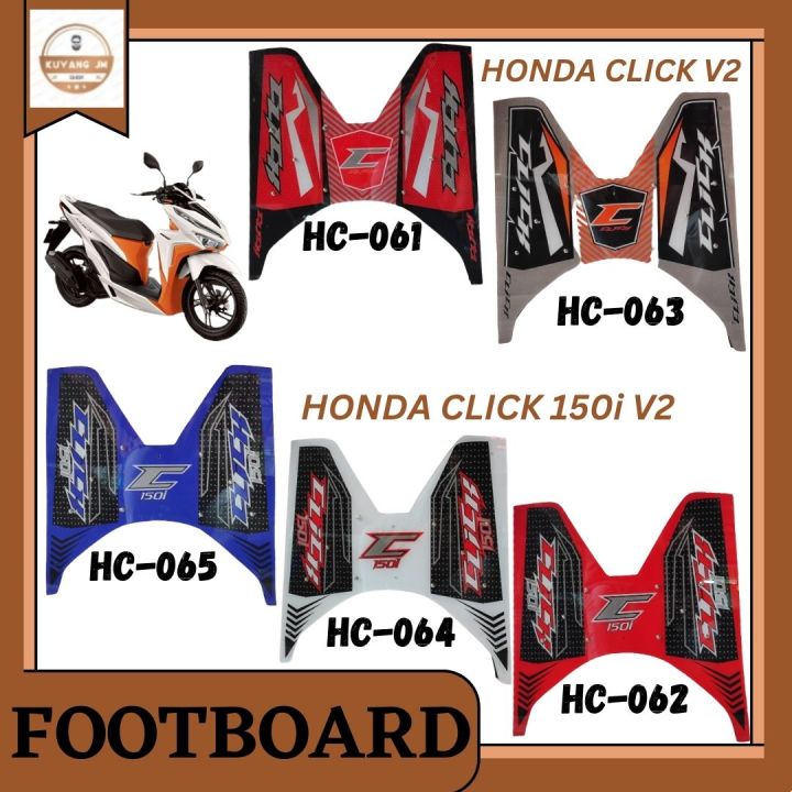 Motorcycle Footboard Matting For Honda Click 150i V2 | durable | Heavy ...