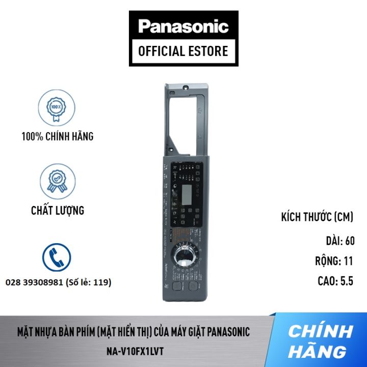 Mặt nhựa bàn phím (Panel Face) của máy giặt Panasonic NA-V11FX2LVT NA ...