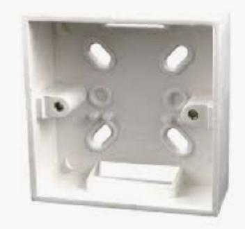 2pcs of Single Mounting Box for any switch and single switched socket ...