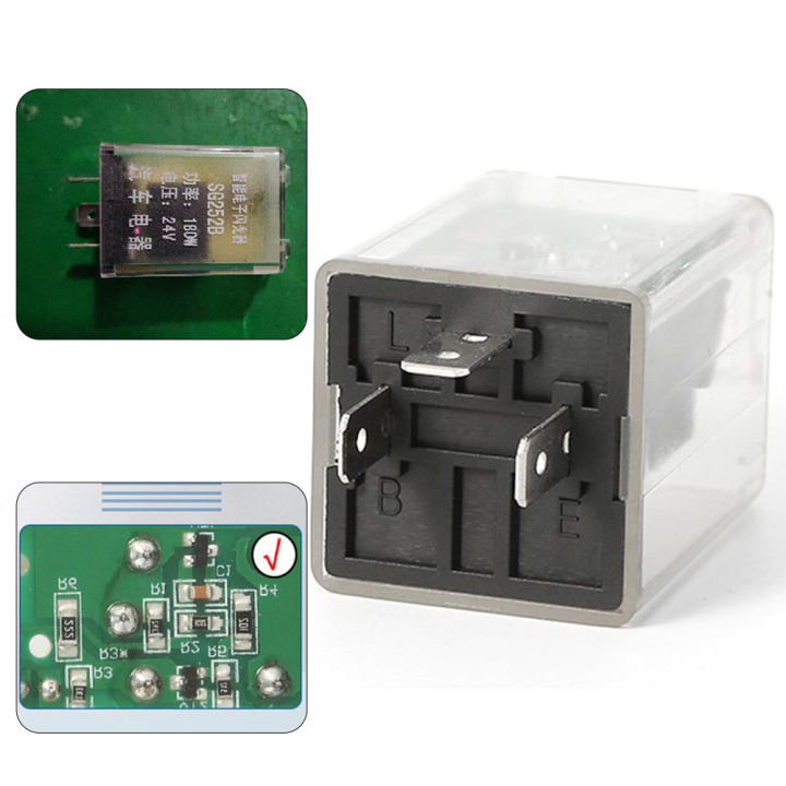 【tehautoshop】 24V 3Pin Car LED Light Flasher Relay Turn Signal Control ...