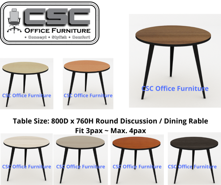 Round Discussion Table / Round Dining Table | Lazada