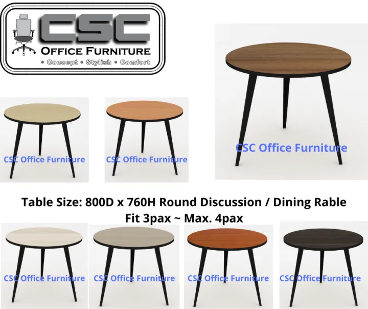 Round Discussion Table / Round Dining Table | Lazada