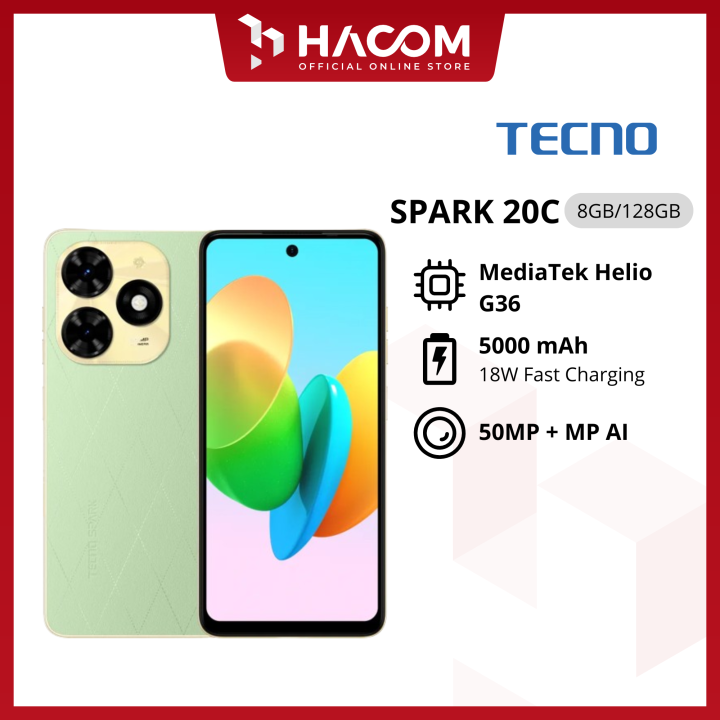 TECNO Spark 20C 8/128GB Smartphone Garansi Resmi | Lazada Indonesia