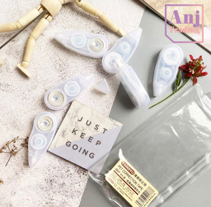 Simple Transparent Correction Tape Yamayo Correction Tape Set 6pcs ...