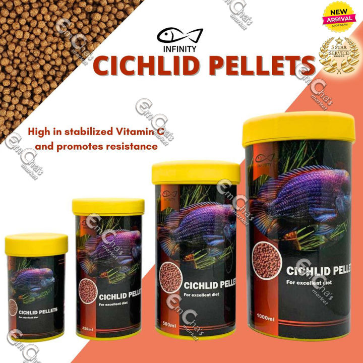 INFINITY Cichlid PELLETS for All Dwarf Cichlids and All Tropical ...