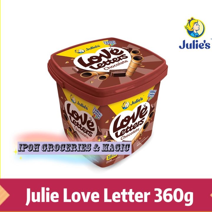 Julie's Love Letters Chocolate Cream Filling Kuih Belanda Berkrim ...