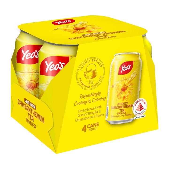 Yeo's Chrysanthemum Tea 300ml 4s - Less Sugar | Lazada Singapore