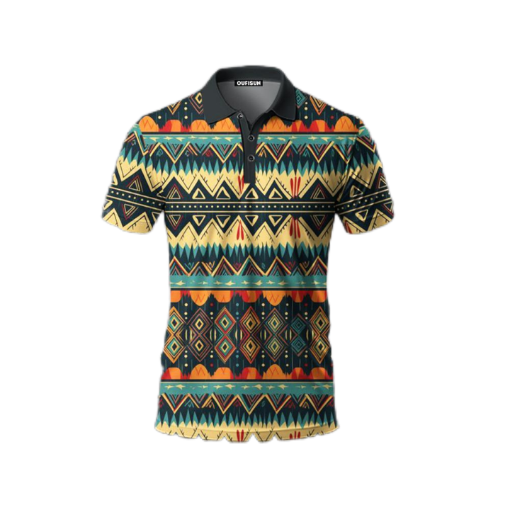 Philippine Ethnic Tribal Modern Barong POLO-shirt For men Ethnic Tribal ...