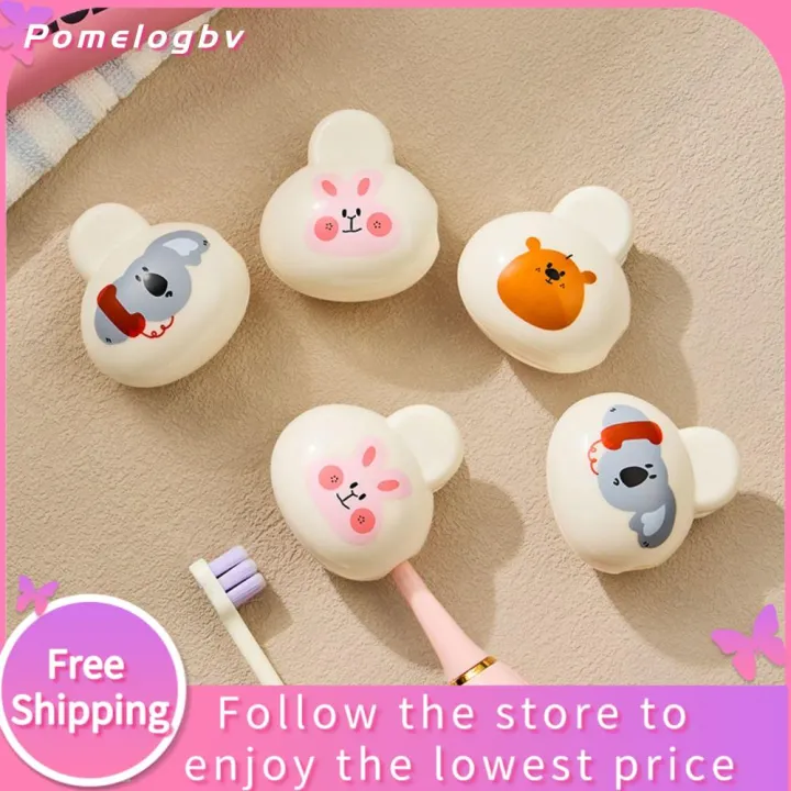 POMELOGBV Portable Toothbrush Head Protective Cover Plastic Rabbit ...