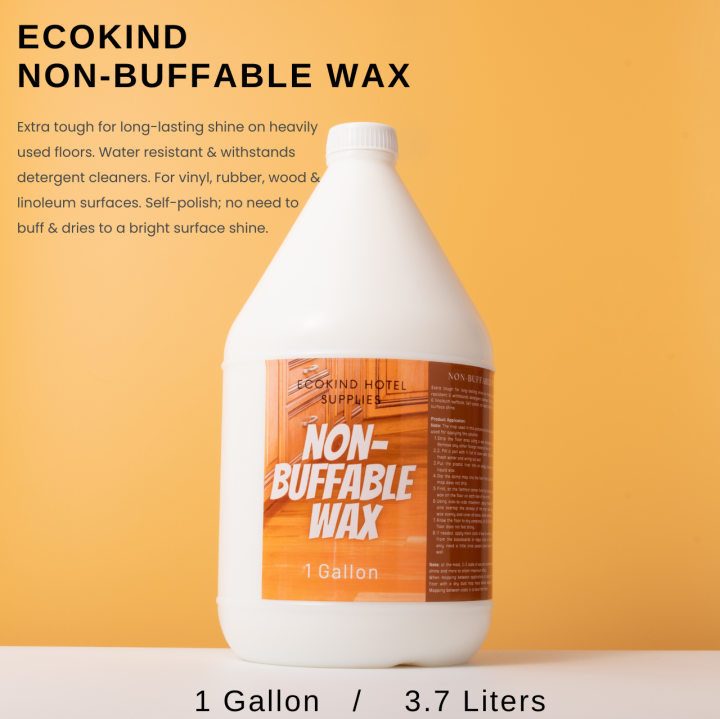 Non-Buffable Wax 1 GALLON 3.7LITERS & 1 LITER Nonbuffable Wax | Lazada PH