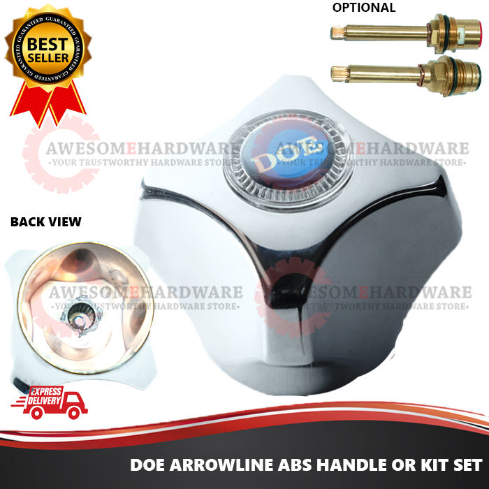 DOE ARROWLINE CHROMED ABS HANDLE REPAIR KIT FOR LEAKING SPINDLE DOE ...