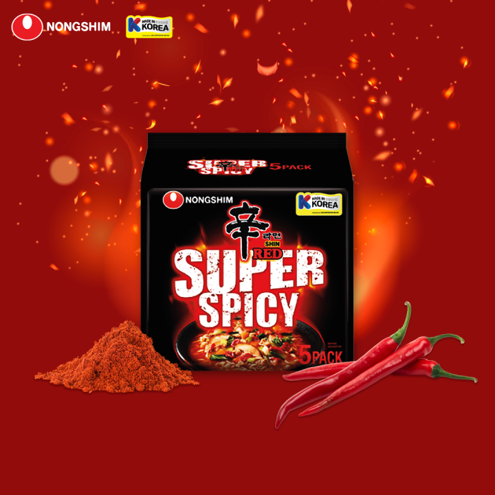 Nongshim Shin Red Super Spicy Ramyun Instant Noodle [ Made In Korea ...