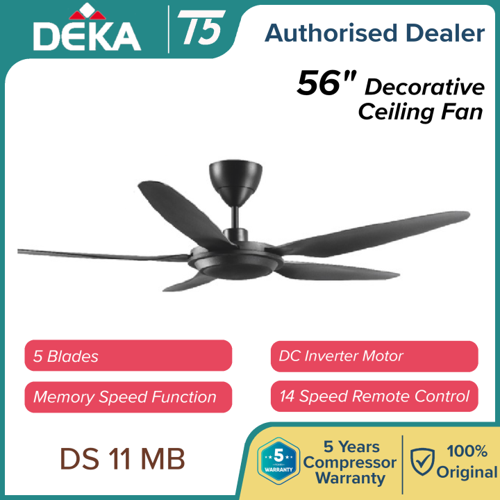 DEKA 5 Blades Remote Control Ceiling Fan 56 Inch DS11 Kipas Siling ...