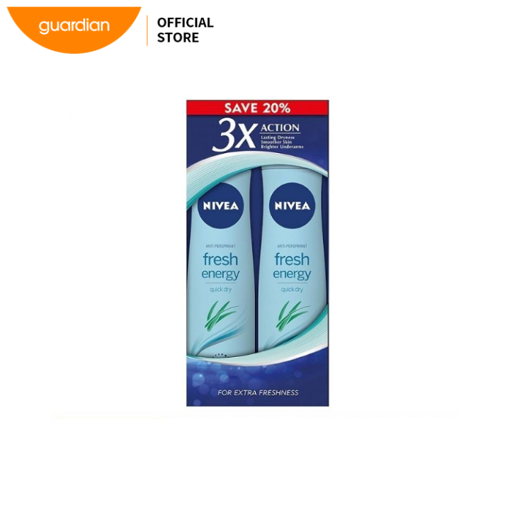 NIVEA Women Deodorant Spray Energy Fresh 150ml Pack Of 2 | Lazada