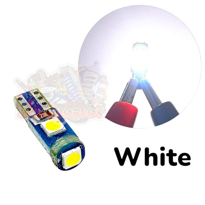 Mini Compact LED Peanut Bulb | 12V T5-3LED | For Mio Sporty, Soulty ...