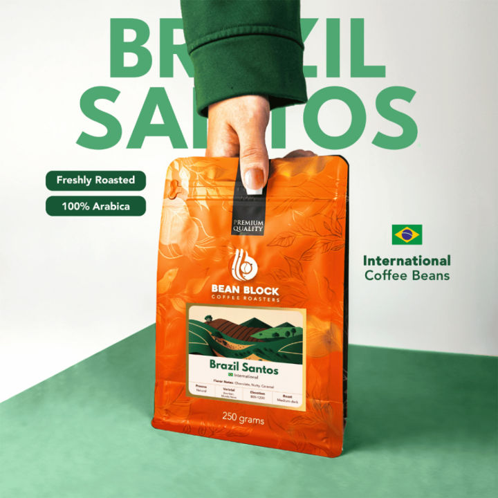 Brazil Santos Arabica Coffee Beans Freshly Roasted Premium Quality