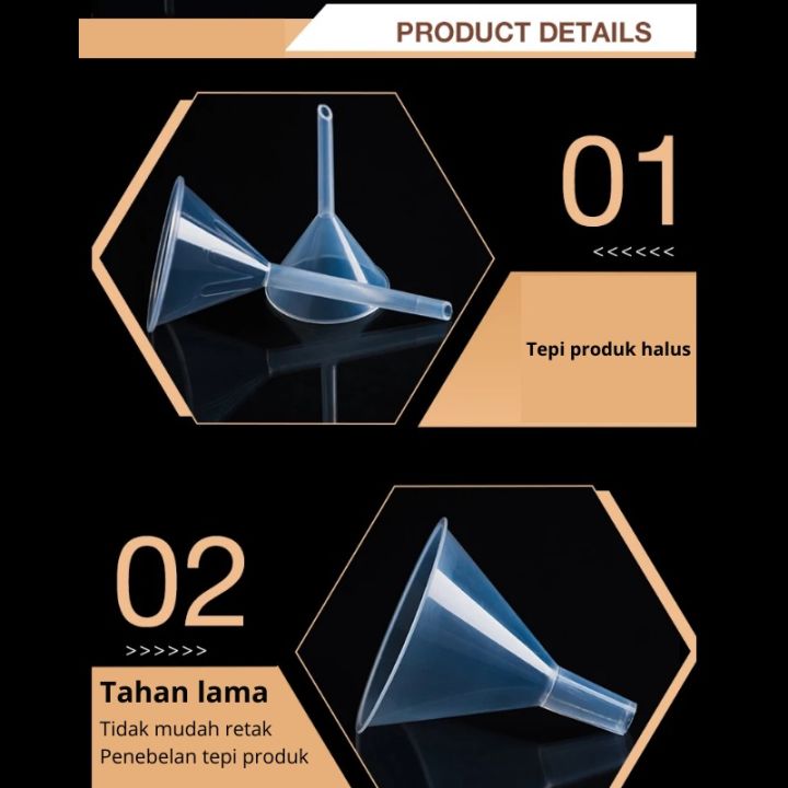 Corong Plastik Corong Plastic Funnel Laboratorium Funnel Corong Kimia ...