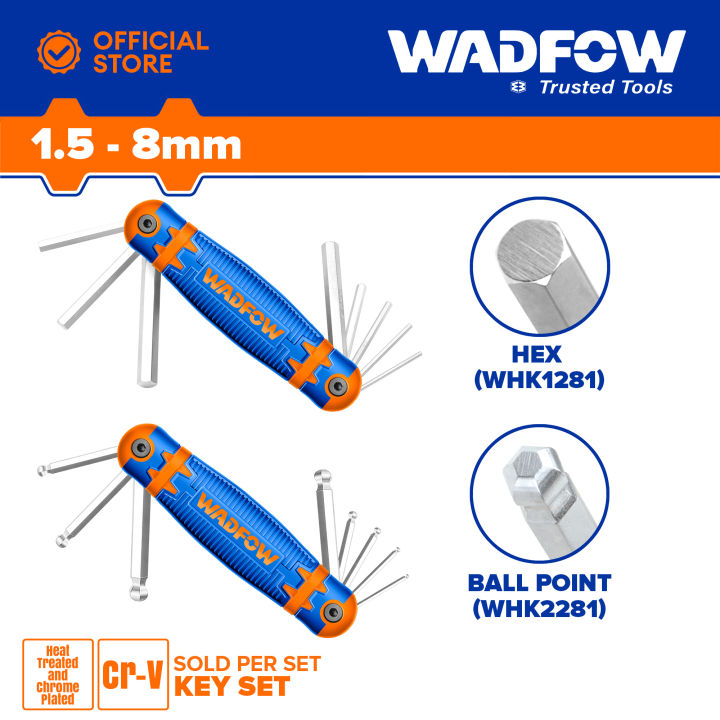 WADFOW 8PCS Hex Key Set | Ball Point Hex Key 1.5-8MM SOLD PER PIECE ...