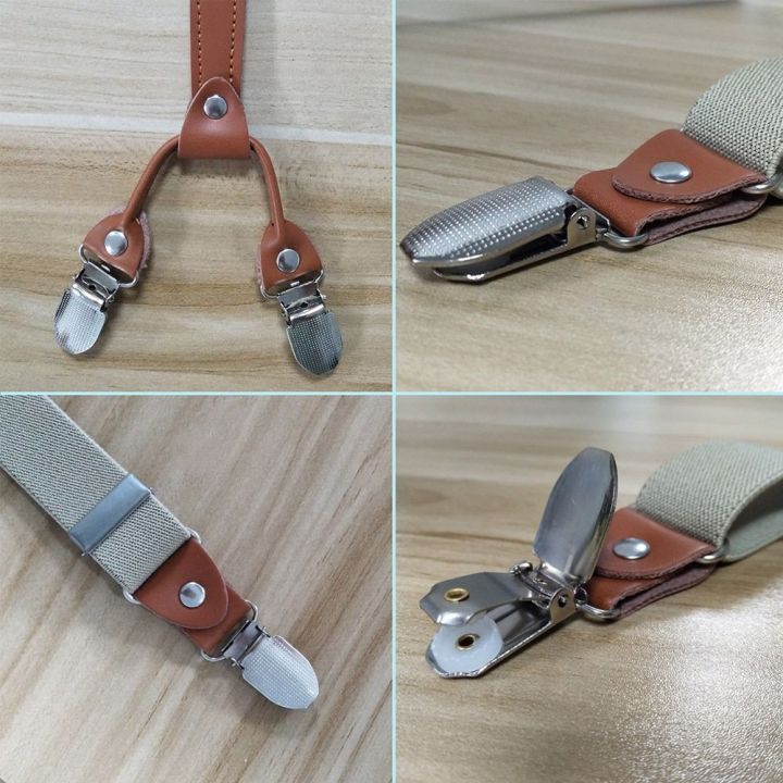 🔥🔥【COD+IN STOCK】Adjustable Y Shape Braces Suspenders Adjustable 4 Clips ...