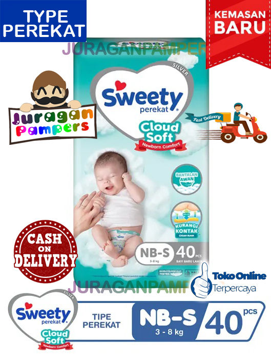 Sweety Popok Silver Comfort NB-S 40 ( Kemasan Baru ) | Lazada Indonesia