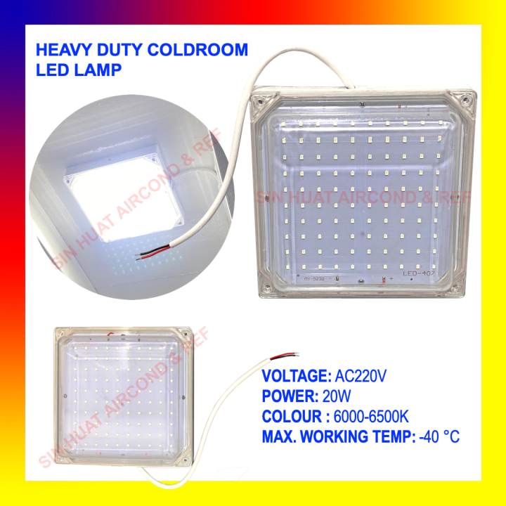 (-40 CELSIUS) HEAVY DUT COLDROOM LED LIGHT 220V 20W 6000-6500K FOR ...