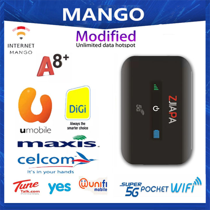 (Modified )5G/4G 300mbps A8+Malay unlimited full-band portable WIFI ...