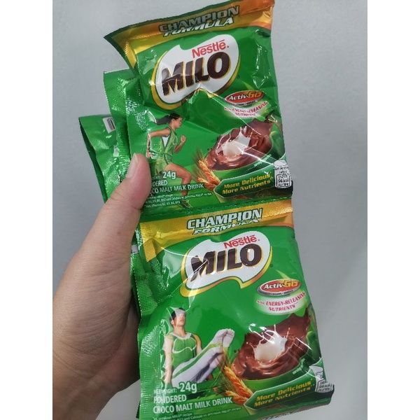 Milo Activ-Go Choco Malt Powdered Milk Drink 24g (12 sachets) | Lazada PH