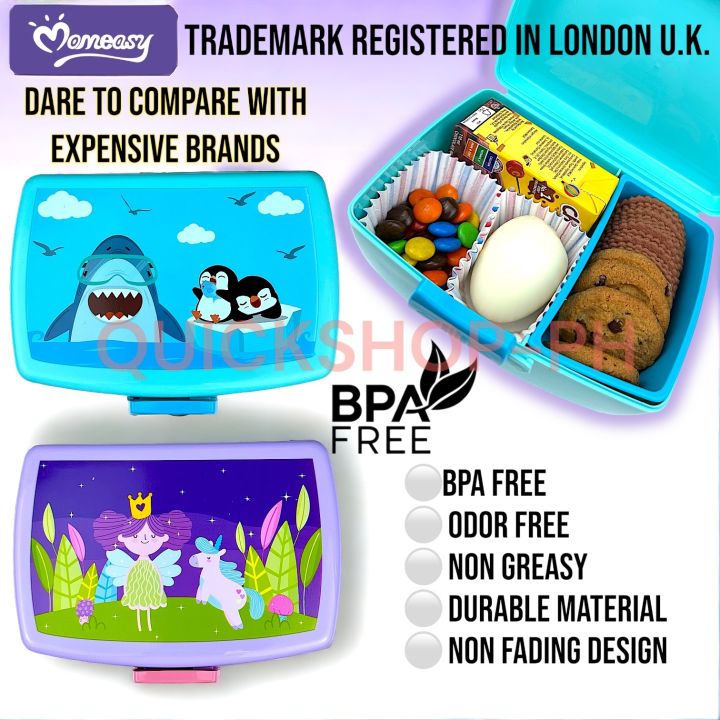 Momeasy Non-Toxic BPA Free Lunch Box For Kids Compact Light Weight ...