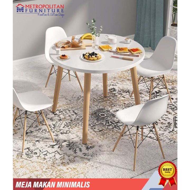 Meja Makan Cafe Minimalis Modern Dining Table | Lazada Indonesia