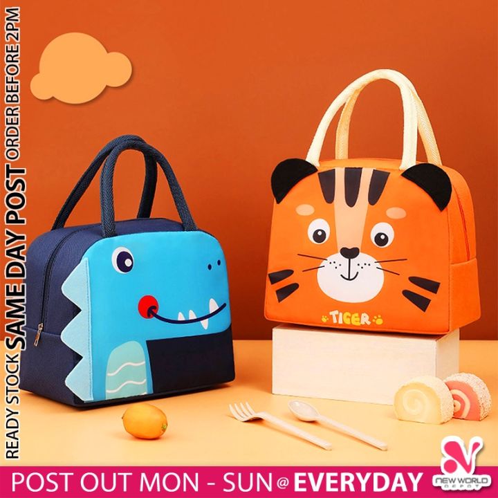𝗧𝗘𝗔𝗥 𝗥𝗘𝗦𝗜𝗦𝗧𝗔𝗡𝗧 》3D Cartoon Thermal Insulated Lunch Box Bag Food ...