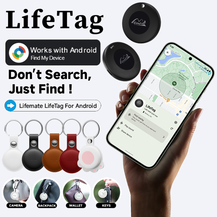 LifeTag Bluetooth Tracker for Android, Waterproof Pet Locator & Key ...