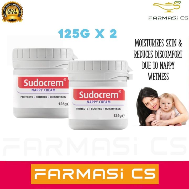 Sudocrem Nappy Cream 125g x 2 (TWIN) EXP:03/2029 [ Napkin rash, Nappy ...