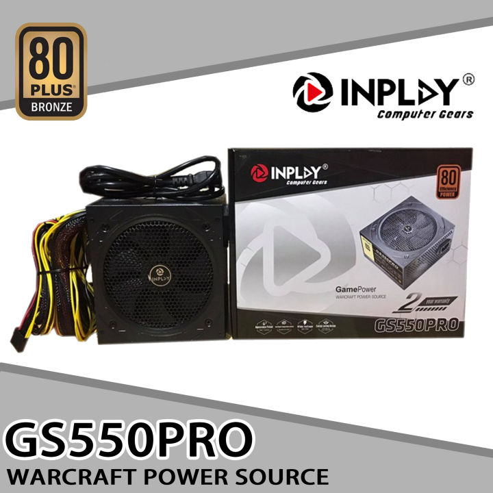 Inplay GS550PRO / GS450PRO Power Supply Unit Gaming PSU 80 Efficiency ...