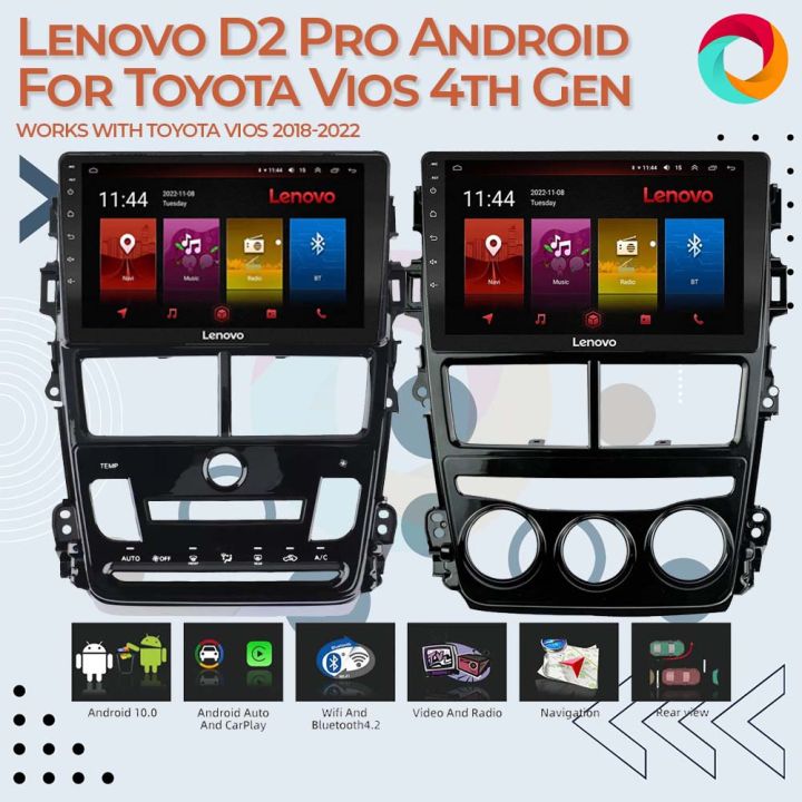 Lenovo D2Pro-9 Android Car Stereo 9 inch 4GB+64GB Head Unit with GPS ...
