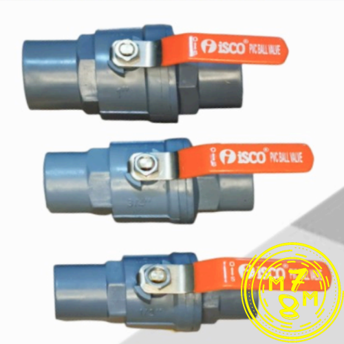 Ball Valve / Stop Kran ISCO PVC Stainless Steel ukuran 3/4 inch ...