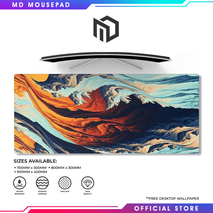 MD Mousepad | Abstract Design 04 | Extended Mousepad | Large Gaming ...
