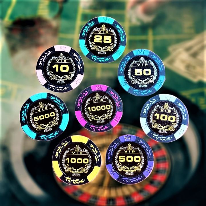 5 Pcs. VIP Poker Chips 14g Tournament Home Game Party High Quality ...