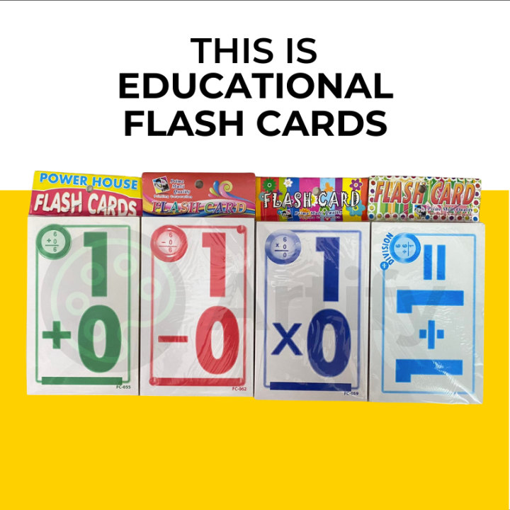 Educational Flash Cards ABC Alphabet, Numbers, Addition, Subtraction ...