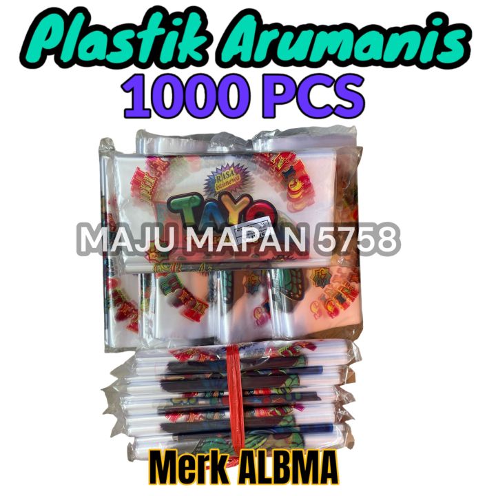 COD (1000 PCS) Plastik Arum Manis Murah 1 PACK ISI 4 GAMBAR / Bungkus ...