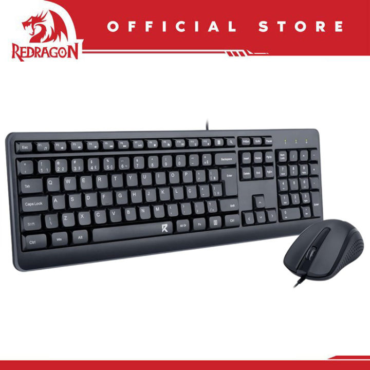 Redragon BS-7092 Wired Keyboard and Mouse Combo [Black] | Lazada PH