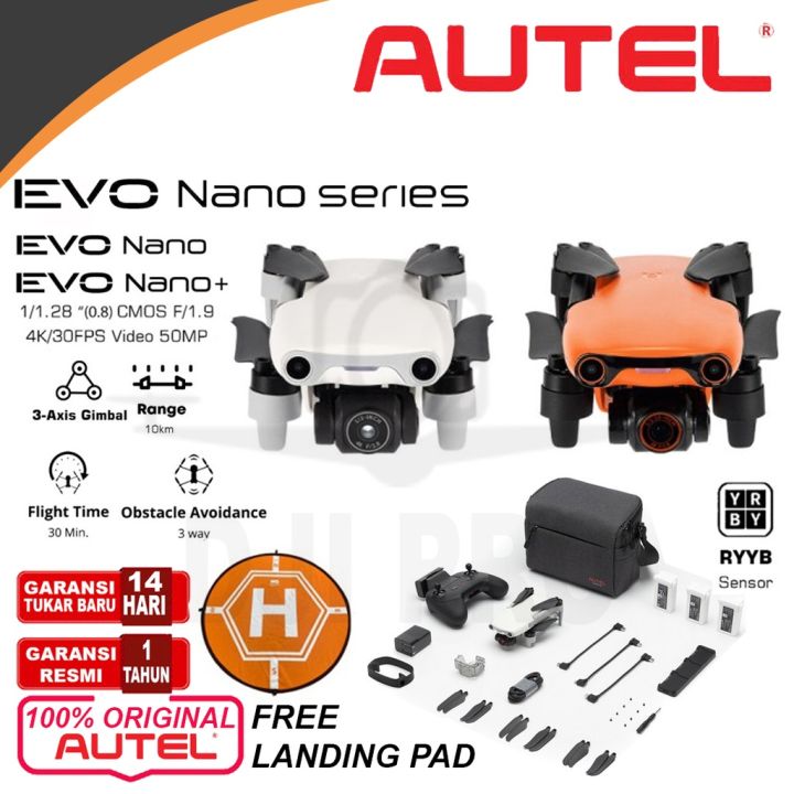 AUTEL EVO NANO/NANO+ STANDARD / PREMIUM 3-AXIS RYYB SENSOR DRONE 10KM ...
