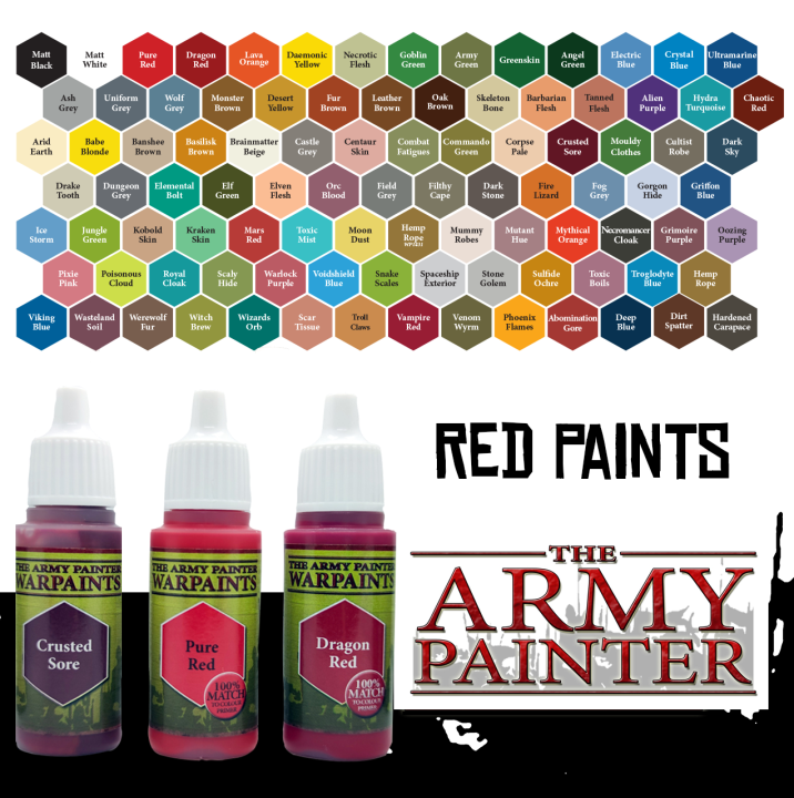 Army Painter Warpaints - Red Colour Acrylic Paints | Lazada