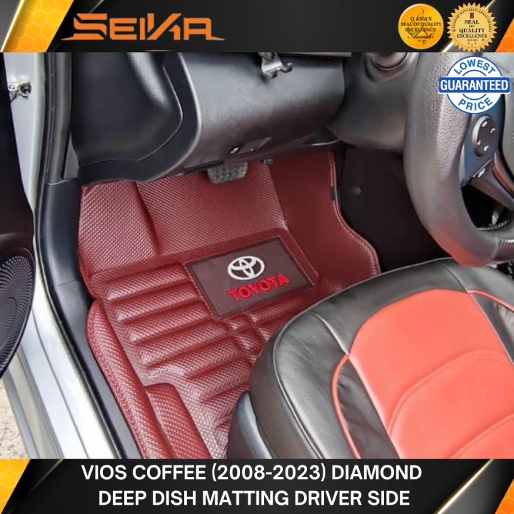 Toyota Yaris / Vios (2008-2023) Premium Diamond Deep Dish Car 5DMatting ...