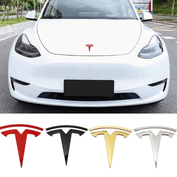 Car Front Hood Decal Trunk Emblem For Tesla Model Y Auto Logo Head ...